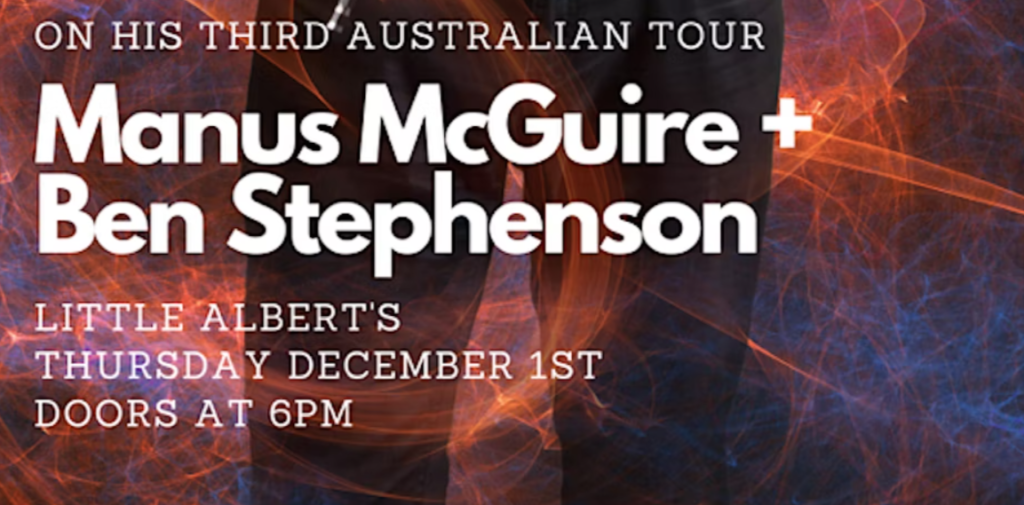 Manus McGuire + Ben Stephenson Celtic Christmas Concert - 1/12/22 ...