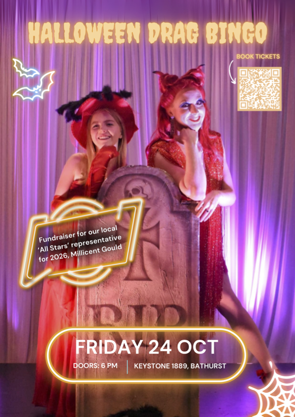 Halloween Drag Bingo - Bathurst Region Tourism